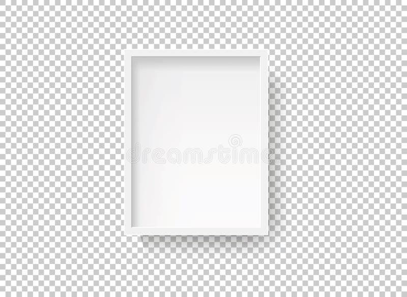 White Blank Picture Frame, Realistic Vertical Picture Frame. Empty ...
