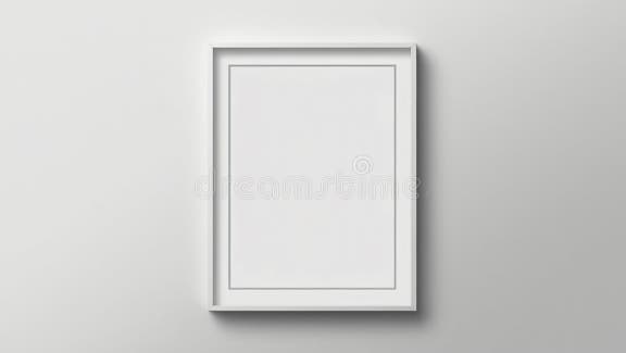 White Blank Picture Frame, Realistic Vertical Picture Frame, Empty White Picture Frame Mockup ...