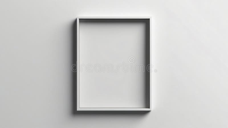 White Blank Picture Frame, Realistic Vertical Picture Frame, Empty ...