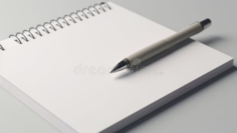 White Blank Sheets of A4 Paper Size or Documents Mockup. Generative AI ...