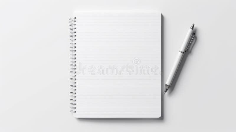 White Blank Sheets of A4 Paper Size or Documents Mockup. Generative AI ...