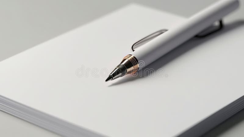 White Blank Sheets of A4 Paper Size or Documents Mockup. Generative AI ...