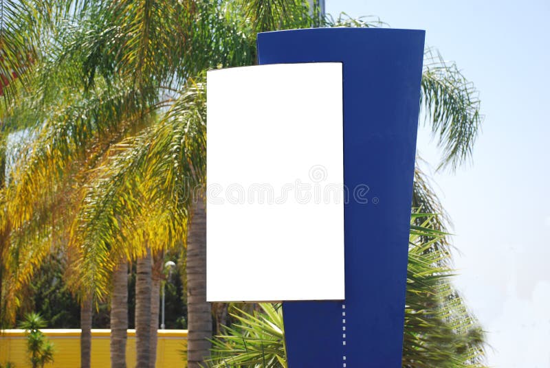 White blank Sign stock photo. Image of empty, frame, traffic - 14444932
