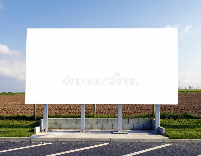 White blank sign stock photo. Image of empty, billboard - 72961976