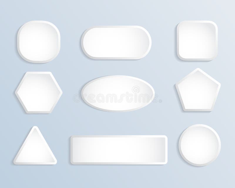 Round White Button Stock Illustrations – 260,260 Round White Button ...