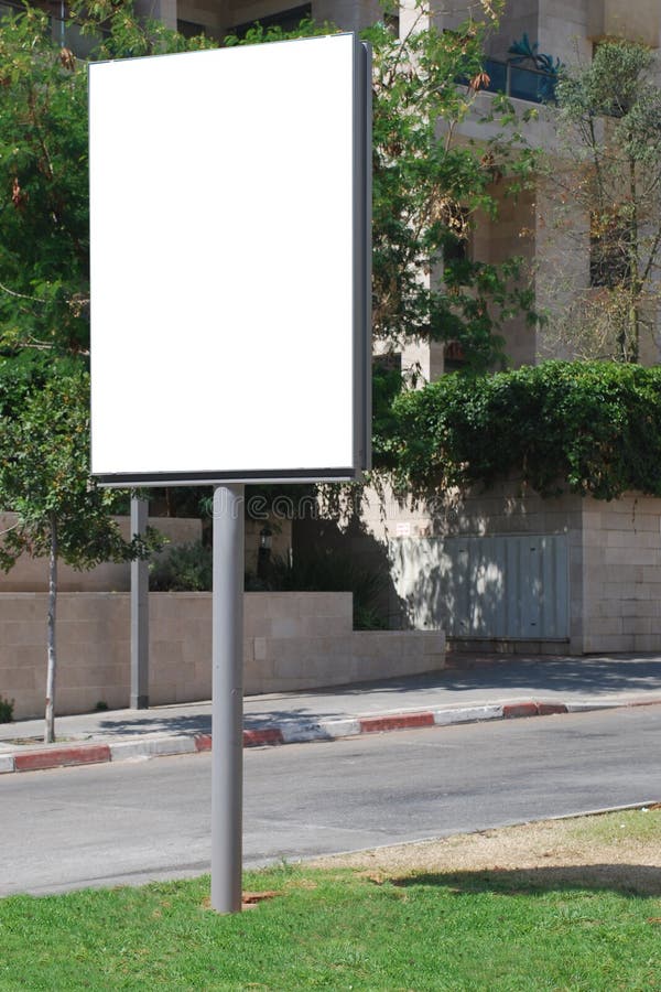 White blank Street Sign stock photo. Image of direction - 14064312