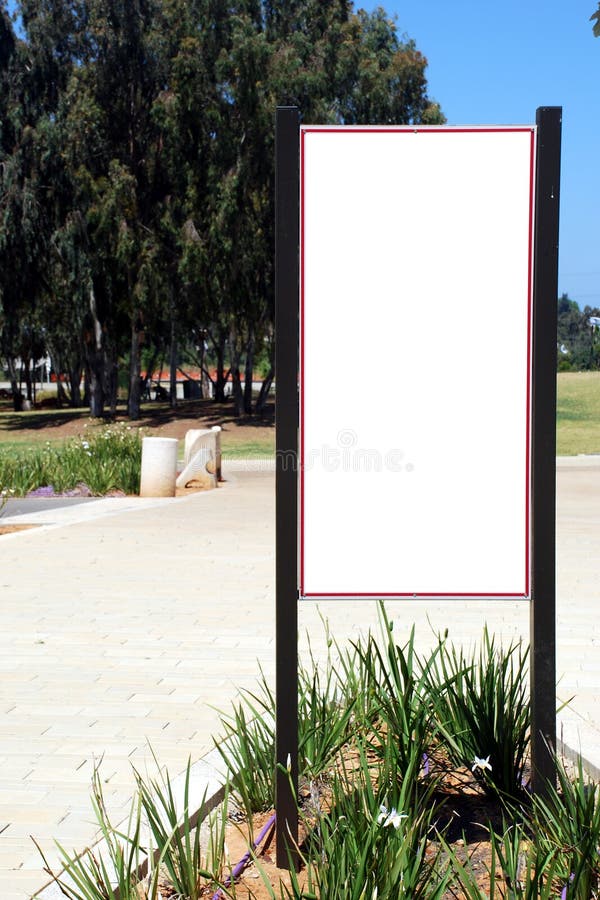 White blank Street Sign stock image. Image of commercial - 14444919