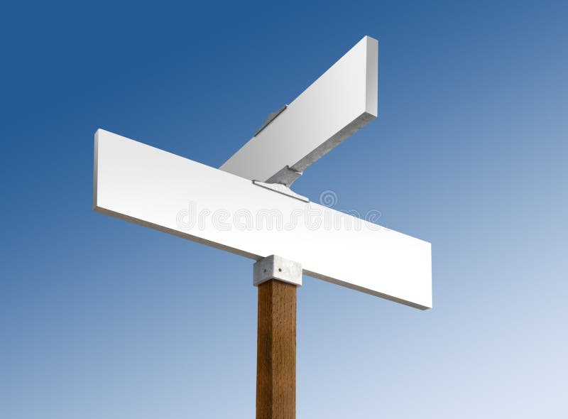 Blank street sign post stock photo. Image of obstacle - 2575390