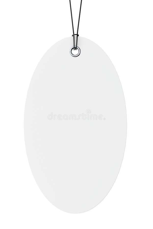 Blank Price Cardboard Tags. 3d Rendering Stock Illustration ...