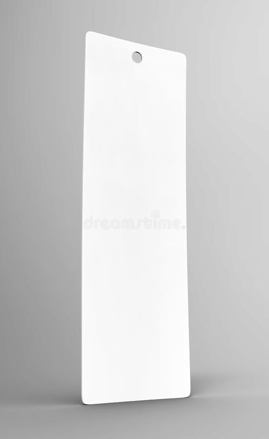 White Blank Tag or Label and Bookmark Stock Illustration - Illustration ...