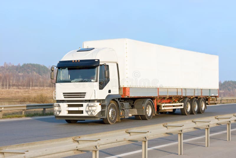 White Blank Truck Lorry Stock Photography - Image: 3937192