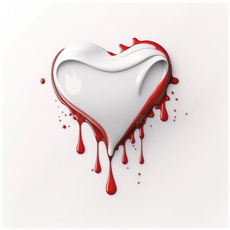 White Bleeding Heart on White Stock Illustration - Illustration of ...