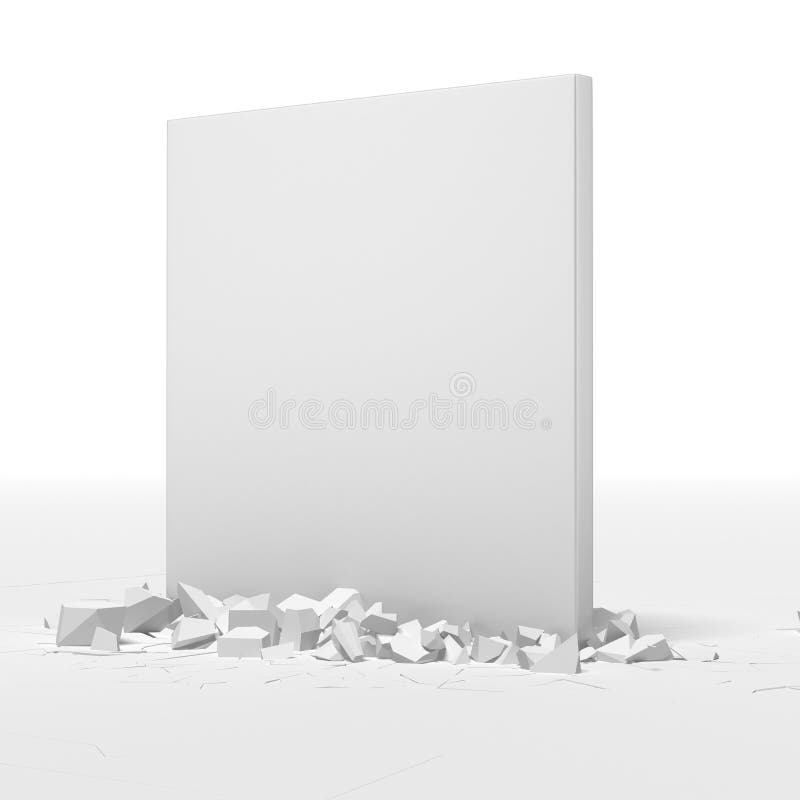 White block breaking floor stock illustration. Illustration of design ...