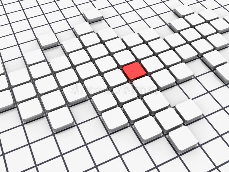 White Blocks Pattern stock illustration. Illustration of rendering ...