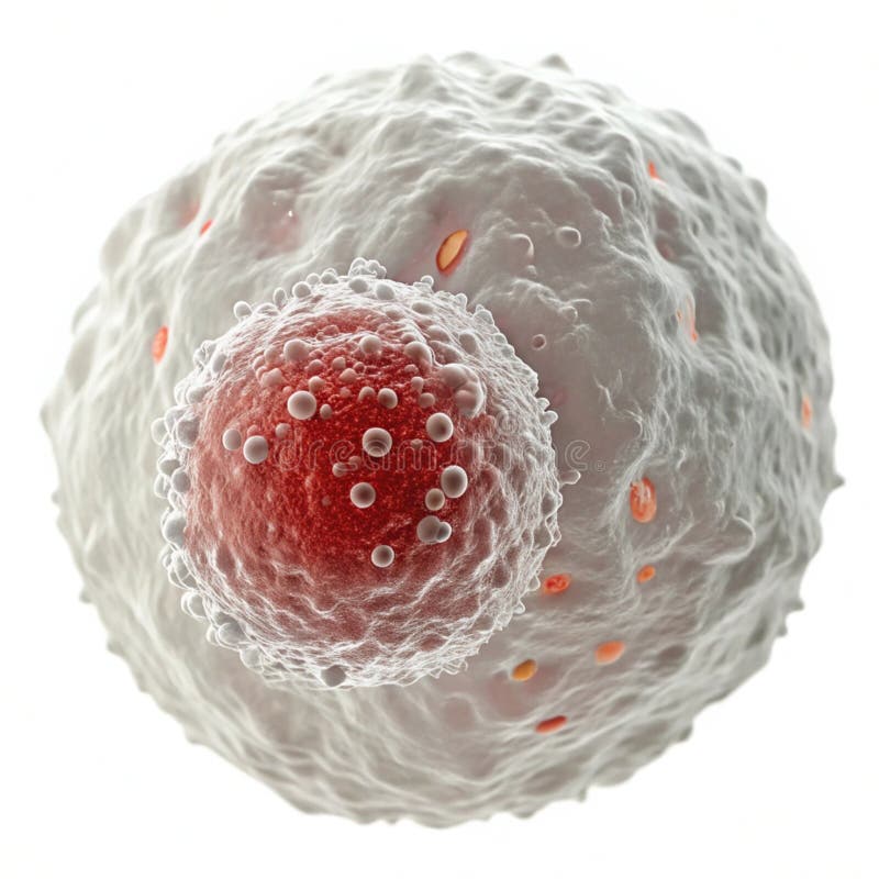 White Blood Cell 3D Realistic Icon Isolated on White Background Stock ...