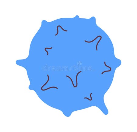 White Blood Cell stock vector. Illustration of closeup - 280799530