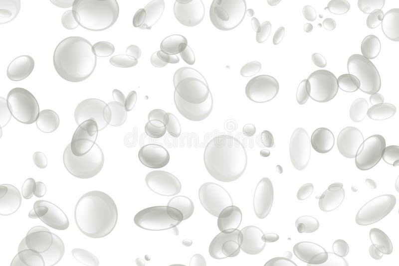 White Blood Cells Floating Freely Stock Illustration - Illustration of ...