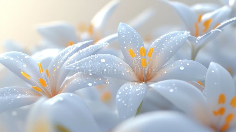 White Blossoms Symbolize Purity and Serenity, Evoking a Sense of Spring ...