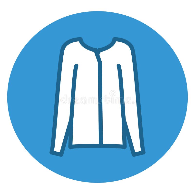 White blouse, icon stock vector. Illustration of modern - 260376594