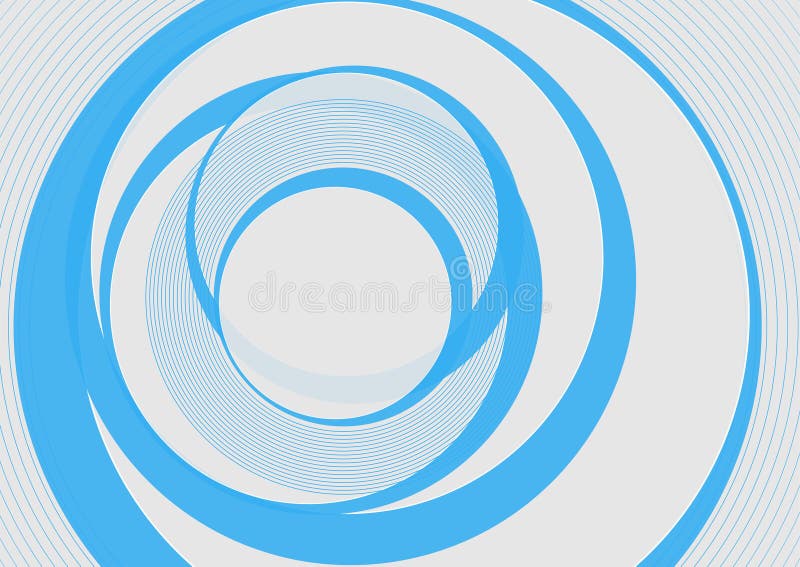 White and Blue Abstract Geometric Tech Background with Linear Circles ...
