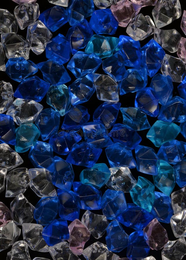 White Blue Acrylic Crystal Stone Crystal Texture Stock Photo - Image of ...