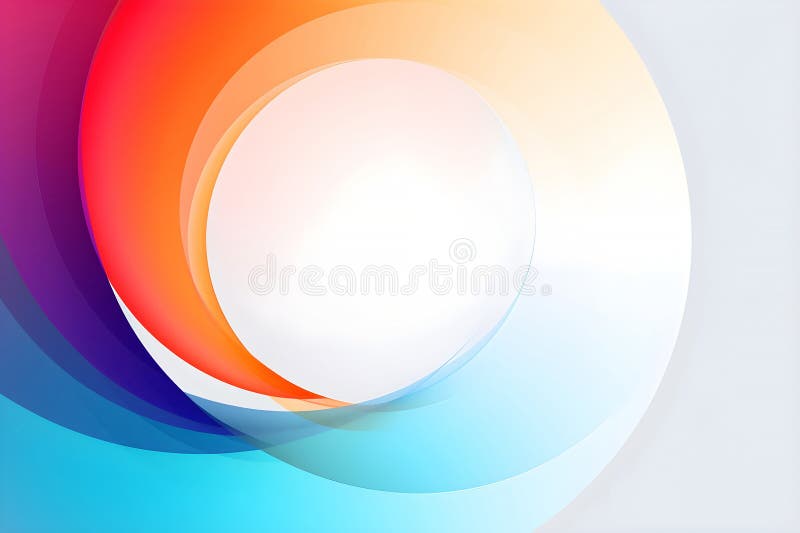 White and Blue Background Featuring a Circular Design Stock ...