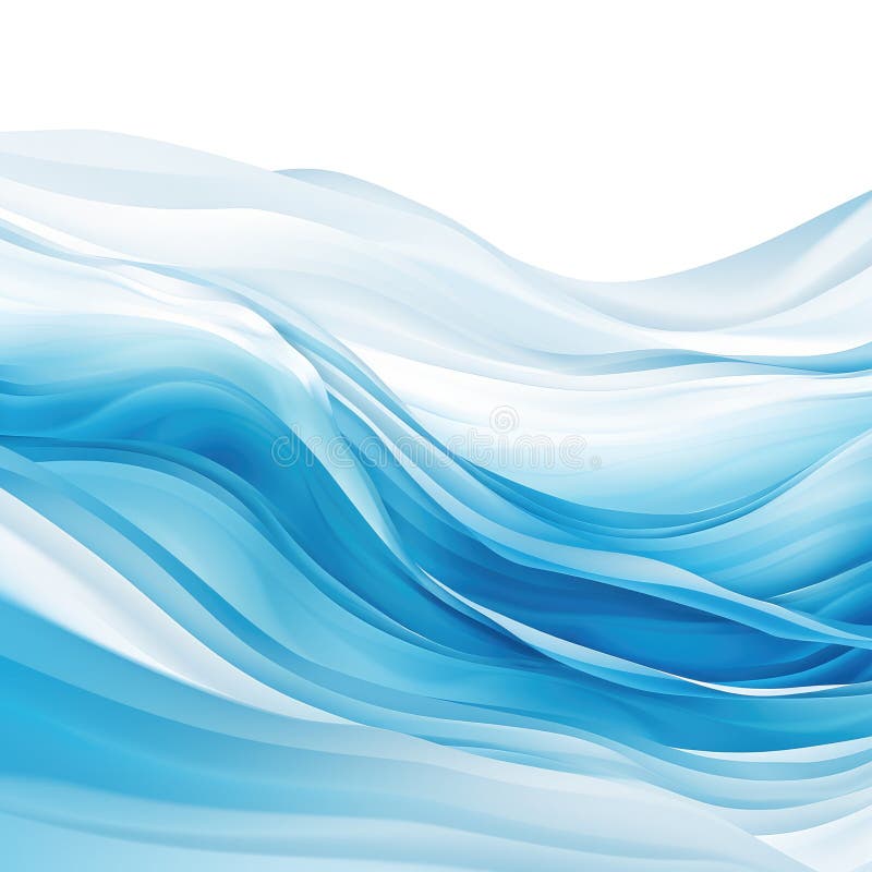 White and Blue Background with Wavy Lines Stock Illustration ...
