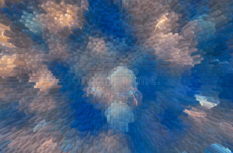 White and Blue Blurred Circles Stock Illustration - Illustration of ...