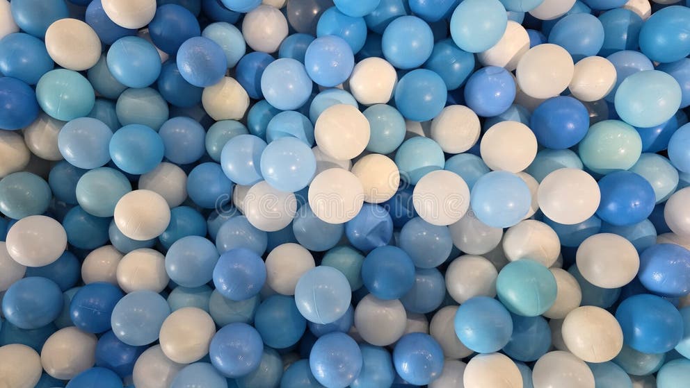 White Blue Combination Ball Piled Up Stock Image - Image of ball ...