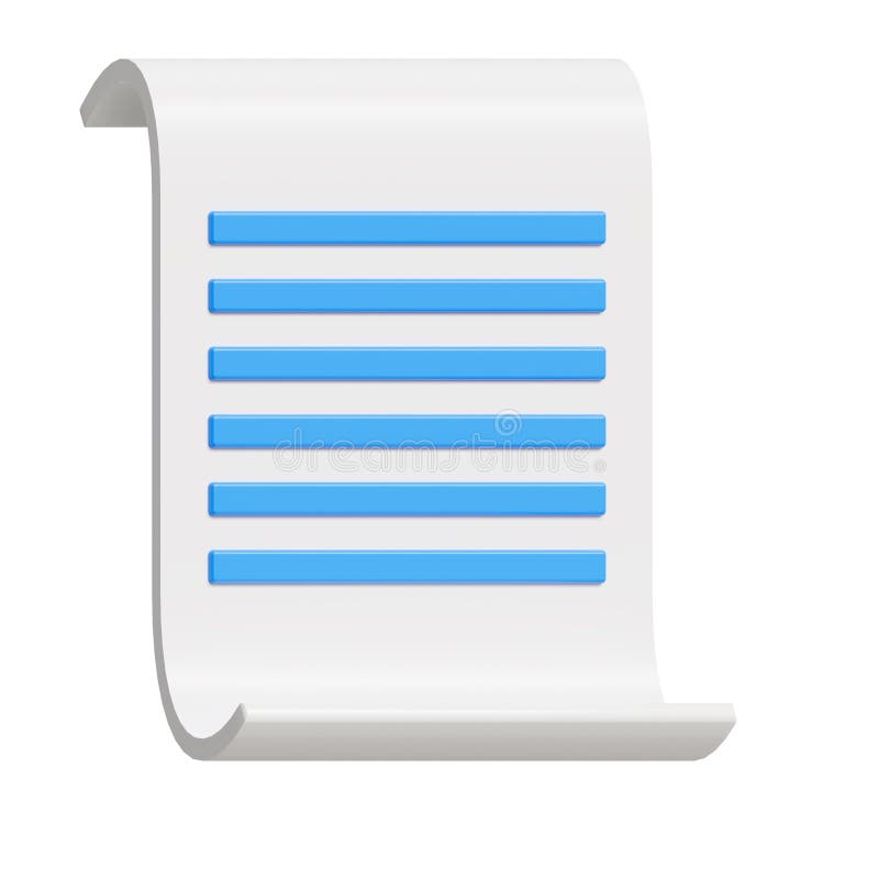 White and Blue Documents Icon Stock Illustration - Illustration of exam ...