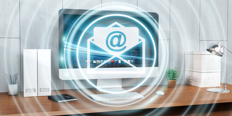 Email flying icons stock vector. Illustration of message - 25296445