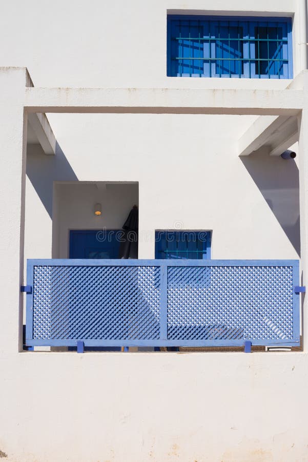 White and blue facade stock image. Image of lattice, closeup - 39853033