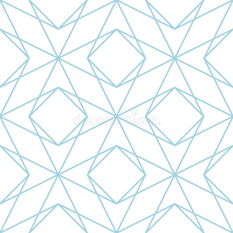 White and Blue Geometric Print. Seamless Pattern Stock Vector ...