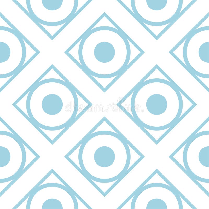 White and Blue Geometric Print. Seamless Pattern Stock Vector ...