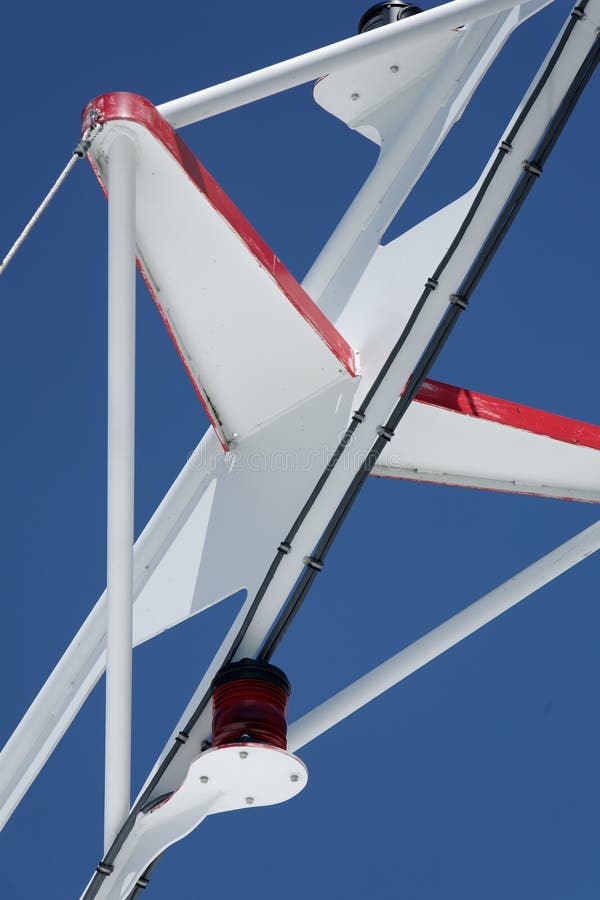 White on Blue Mast stock image. Image of light, boat - 23747081