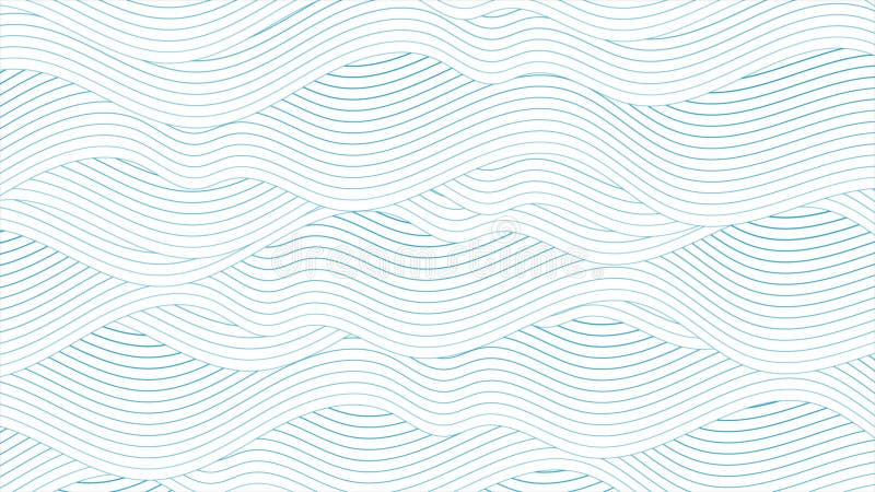 White and Blue Minimal Abstract Motion Background with Wavy Linear ...