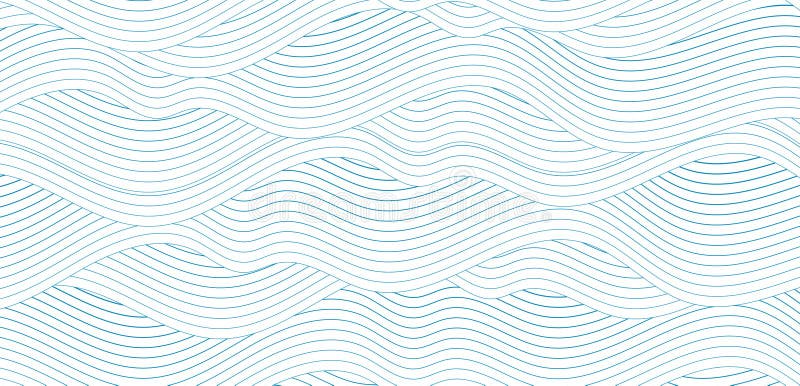 White and Blue Minimal Abstract Background with Wavy Linear Pattern ...