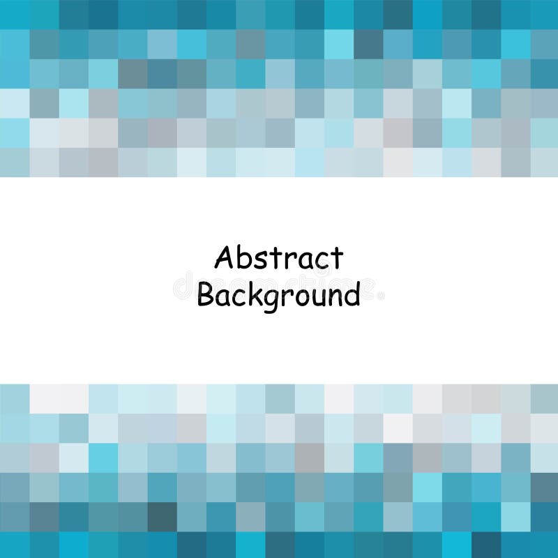 White Blue Mosaic Background. Geometric Square Grid Pattern for Your ...