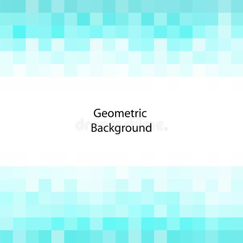 White Blue Mosaic Background. Geometric Square Grid Pattern for Your ...
