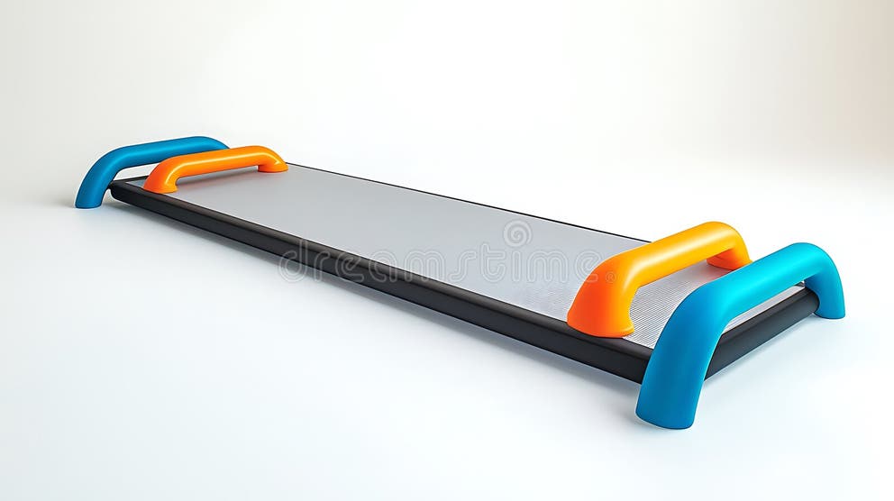 A White and Blue Object with Orange and Blue Handles Stock Image ...