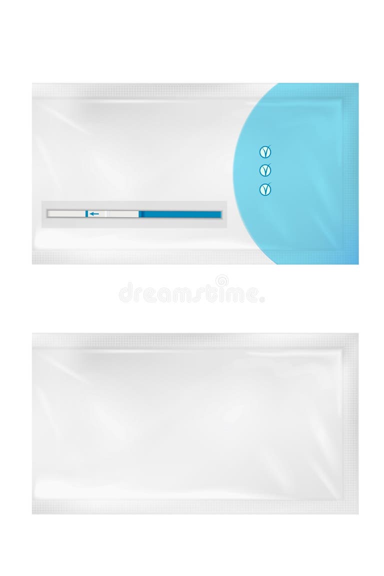 White Blue Polyethylene Template Sachet Stock Illustrations – 10 White ...