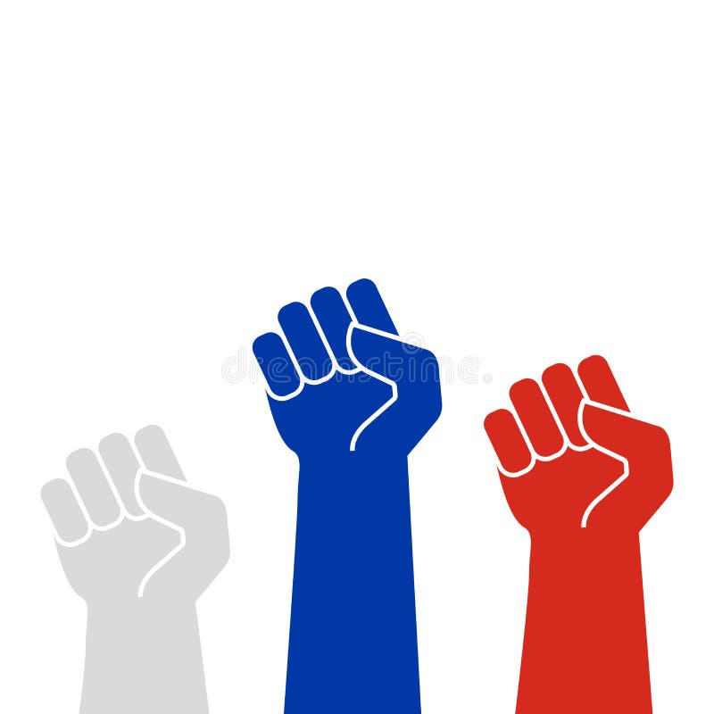 Fight Red Blue Hands Stock Illustrations – 193 Fight Red Blue Hands ...