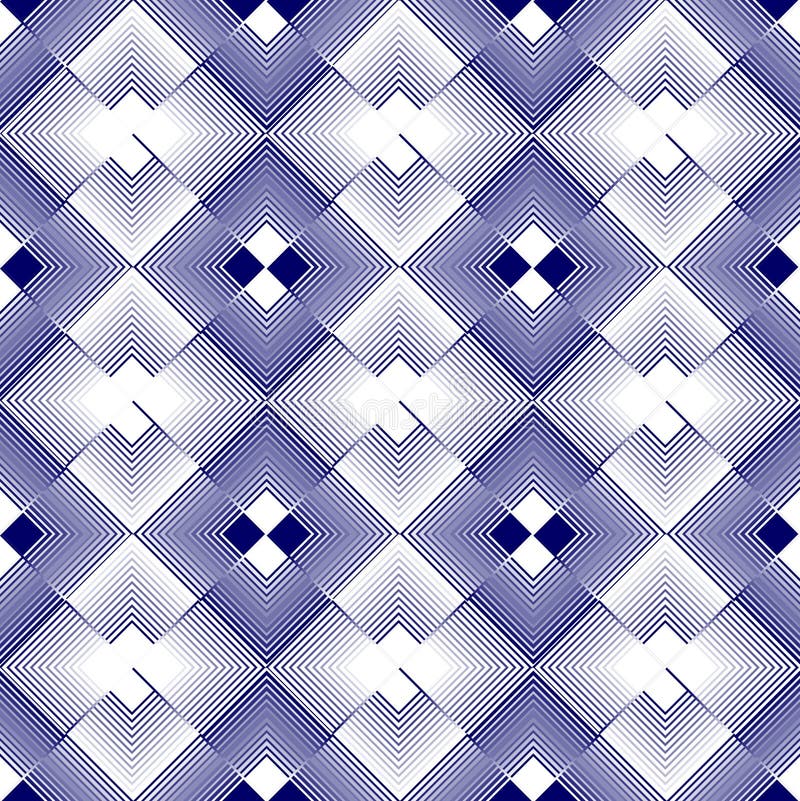 White and Blue Rhomboid Regular Patterns in Inverse Repeating Design ...