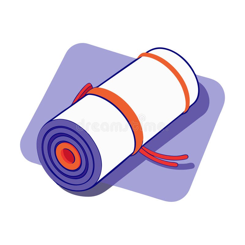 A White and Blue Roll of Paper is Tied with a Red Ribbon Stock Vector ...
