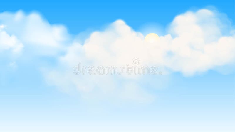 White Blue Sky and White Clouds Background Stock Vector - Illustration ... White Blue Sky and White Clouds Background Stock Vector - Illustration ...