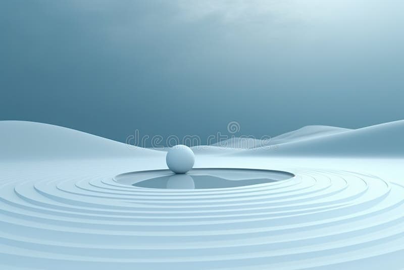 A White and Blue Stage Platform, Abstract Product Podium on Blue ...