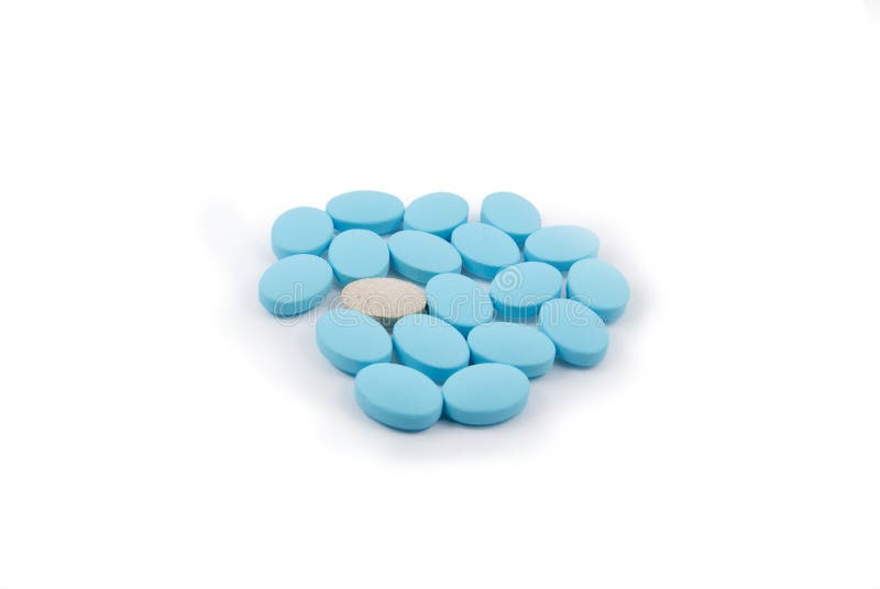 White between blue tablet stock image. Image of danger - 11850567