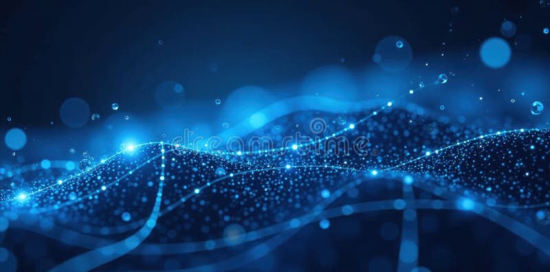 White and Blue Tech Lines Intersect Creating a Dynamic Pattern Vector ...