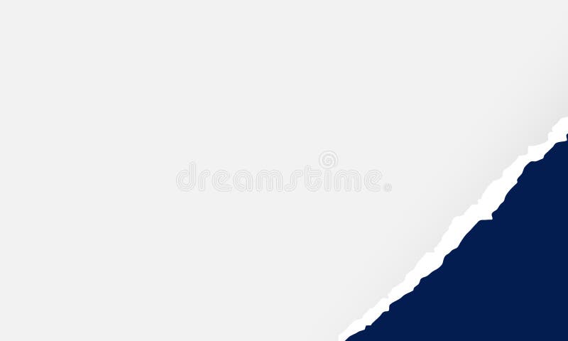White and Blue Torn Paper Sheet Edge Background Stock Vector ...