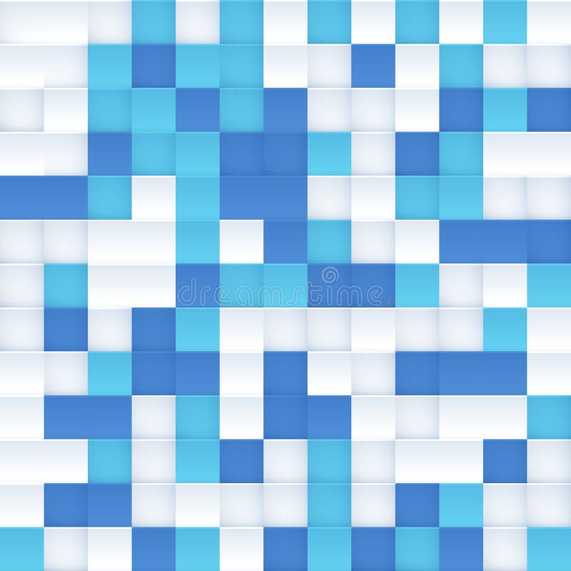 White and Blue Vector Mosaic Seamless Pattern Stock Vector ...